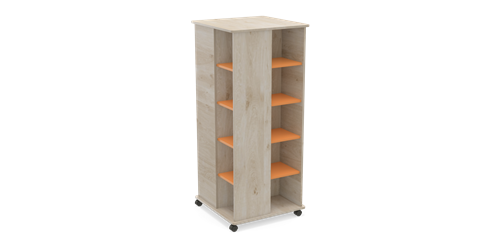 Library Book Tower | Compact Book Storage with Adjustable Shelves ...