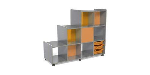 Step by Step Storage Unit | Dual-Sided Classroom Storage | Furnware NZ ...